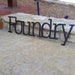 Metal Wall Art Words, Foundry Font Style - Etsy