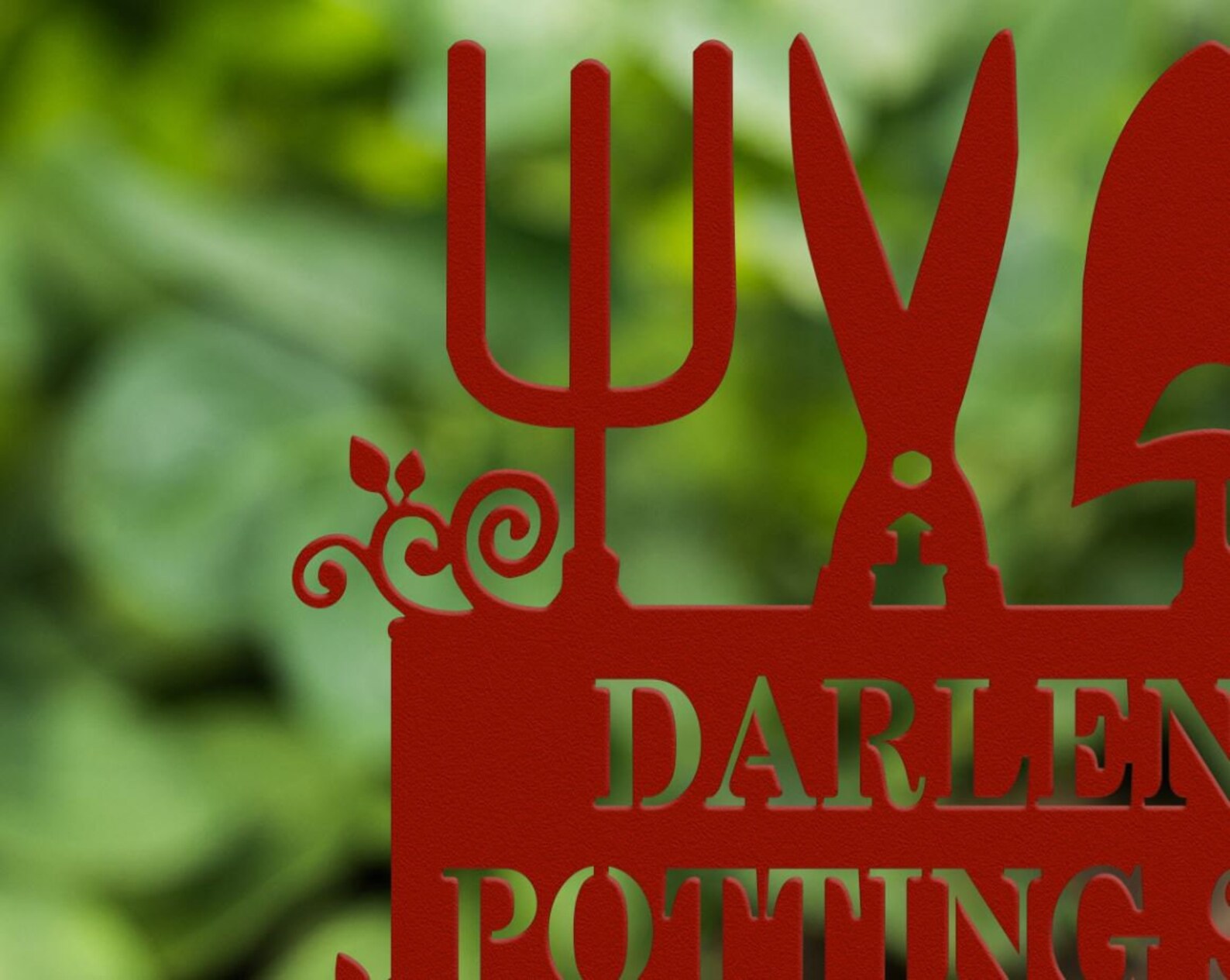 Garden Tool Personalized Metal Garden Shed Sign | Etsy