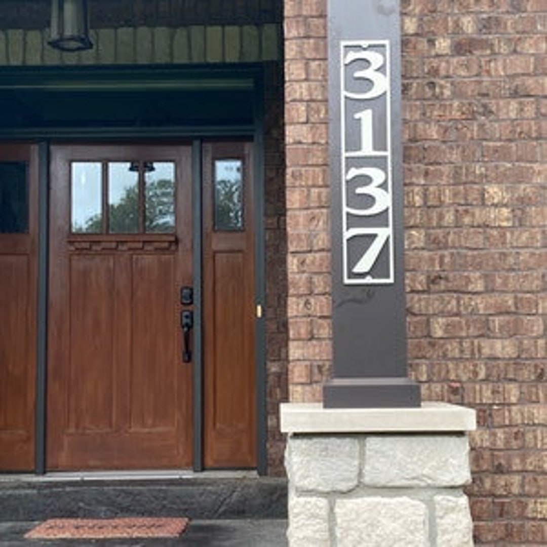 Custom Metal House Numbers 6 Numbers for Driveway - Etsy