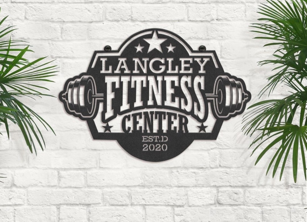 Personalized Metal Gym Sign: Custom Fitness Center Decor - Etsy