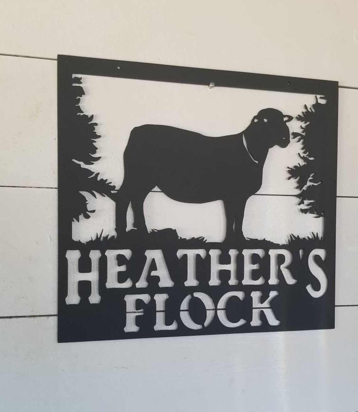 Your Name Custom Metal Dorper Sheep Sign Indoor or Outdoor - Etsy