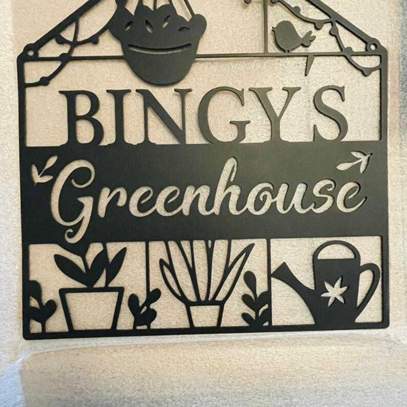 Personalized Greenhouse Sign Custom Metal Gardener Gift | Etsy