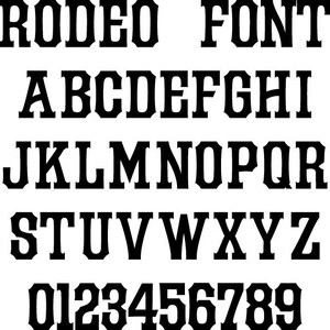 Rodeo Font Individual Metal Western Letters,1 2 and 3 Inch Craft ...