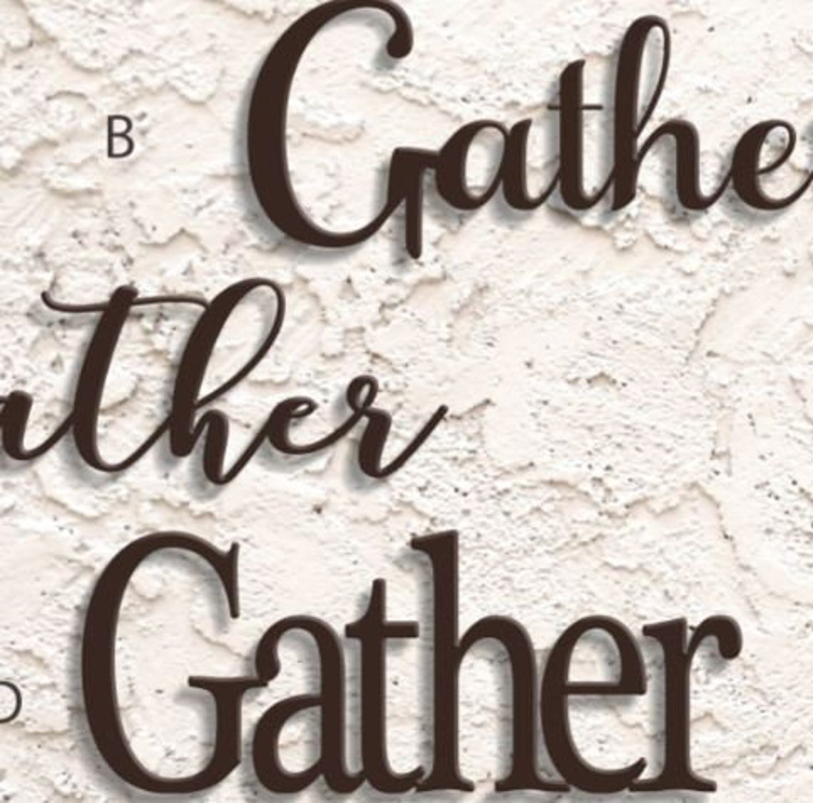 Gather Word Sign Metal Wall Decorations - Etsy