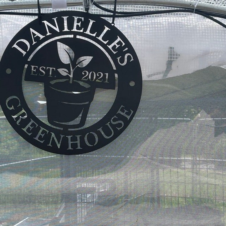 Custom Steel Greenhouse Sign, Personalized Metal Garden Gifts - Etsy