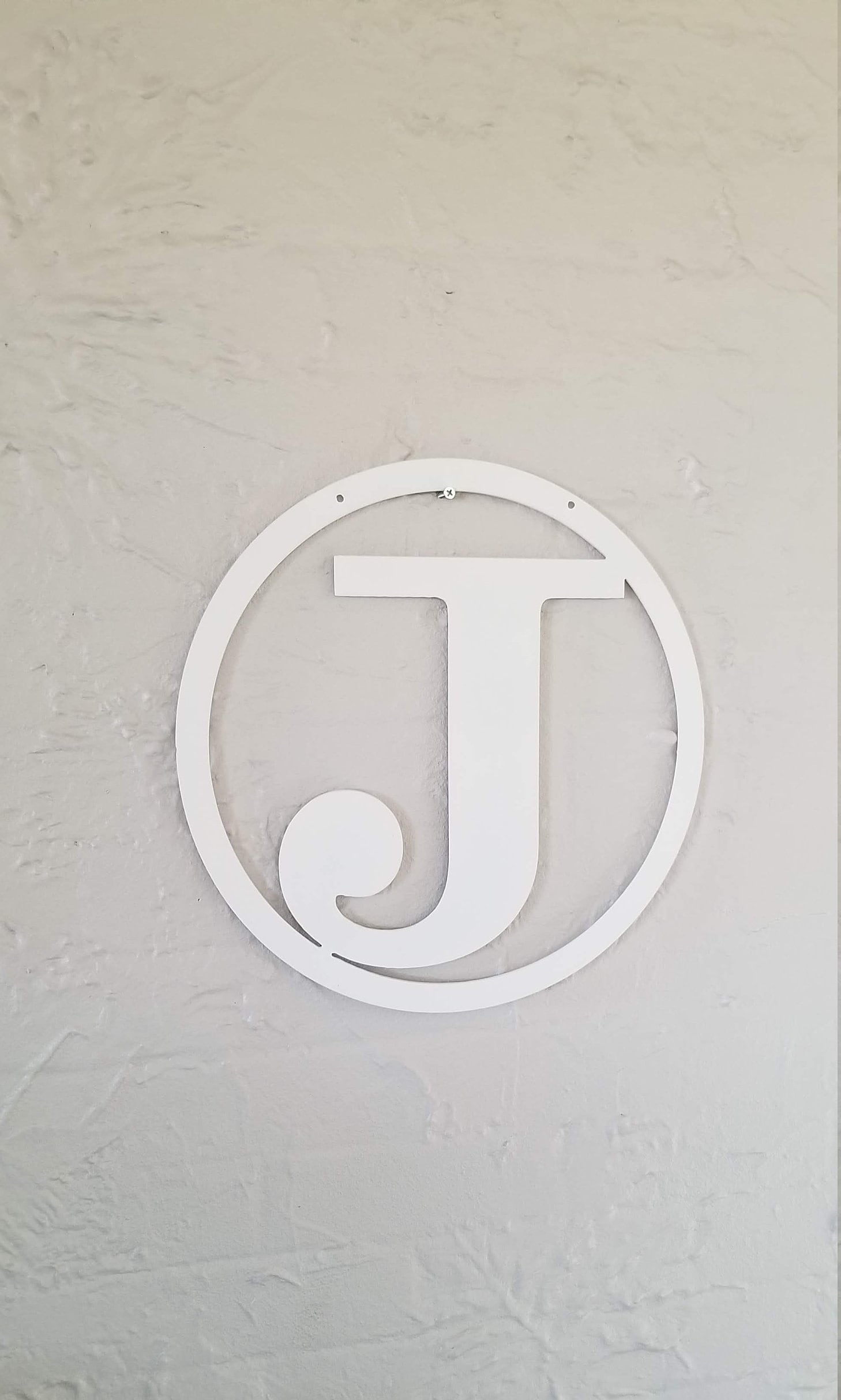 Circle Border Bold Single Letter Monogram ~ You Choose the Letter - Etsy