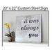 Handwritten Metal Message Art Board, Use Your Own Handwriting ...