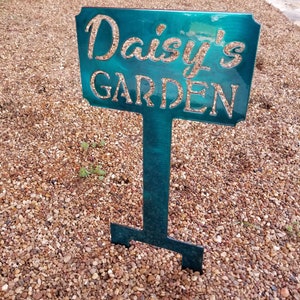 Custom Mini Garden Sign, Personalized Garden Stake Sign - Etsy