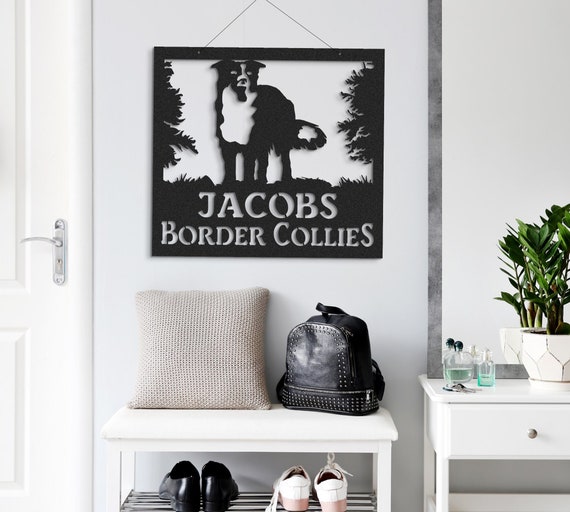 Border Collie Collie Dog Indoor or Outdoor Metal Signs Herding - Etsy