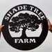 Custom Steel Sign Round Oak Tree Sign LMW-16-89 - Etsy