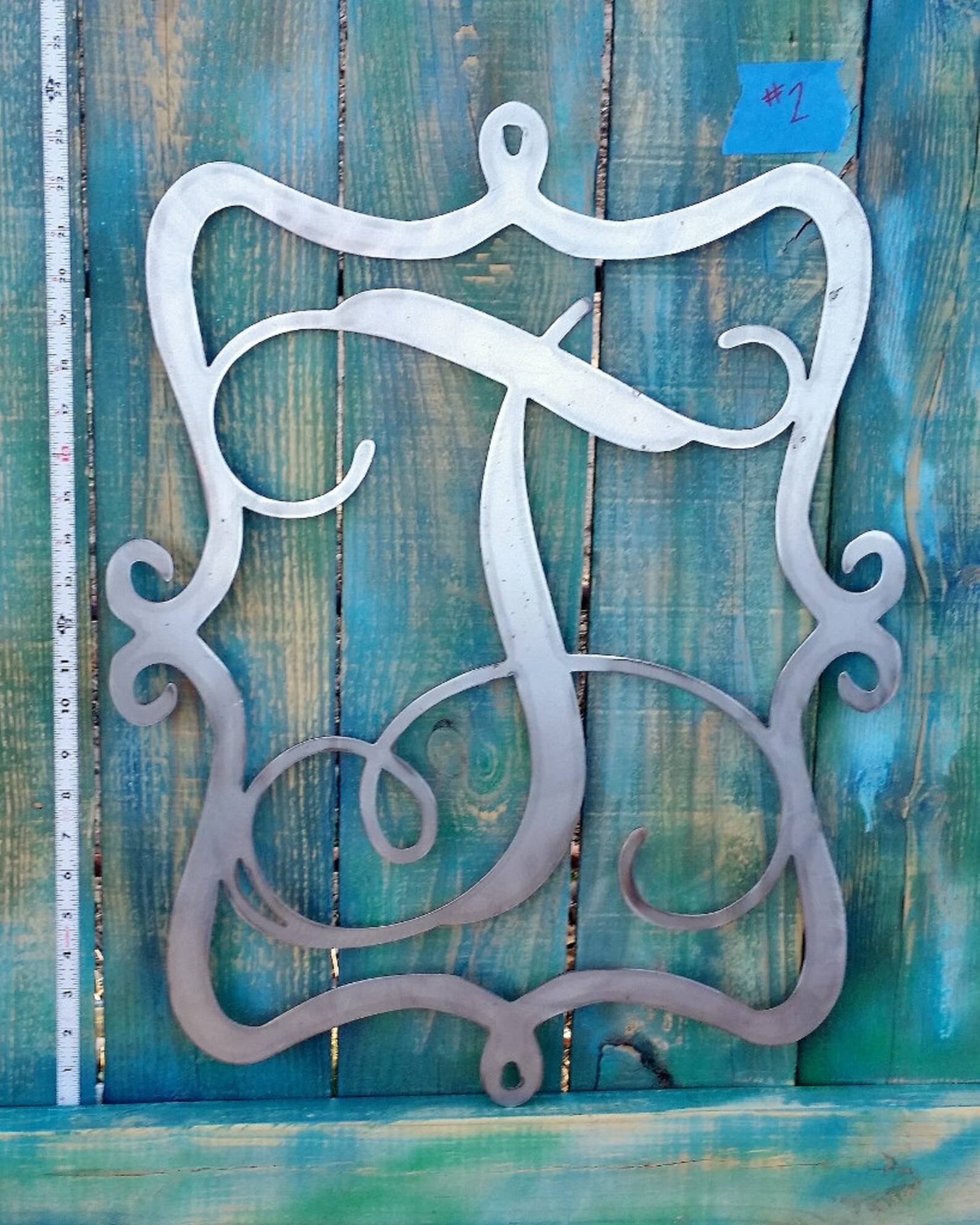 Metal Monogram Framed Initial Door Letter Sign Hanger | Etsy