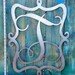 Metal Monogram Framed Initial Door Letter Sign Hanger - Etsy