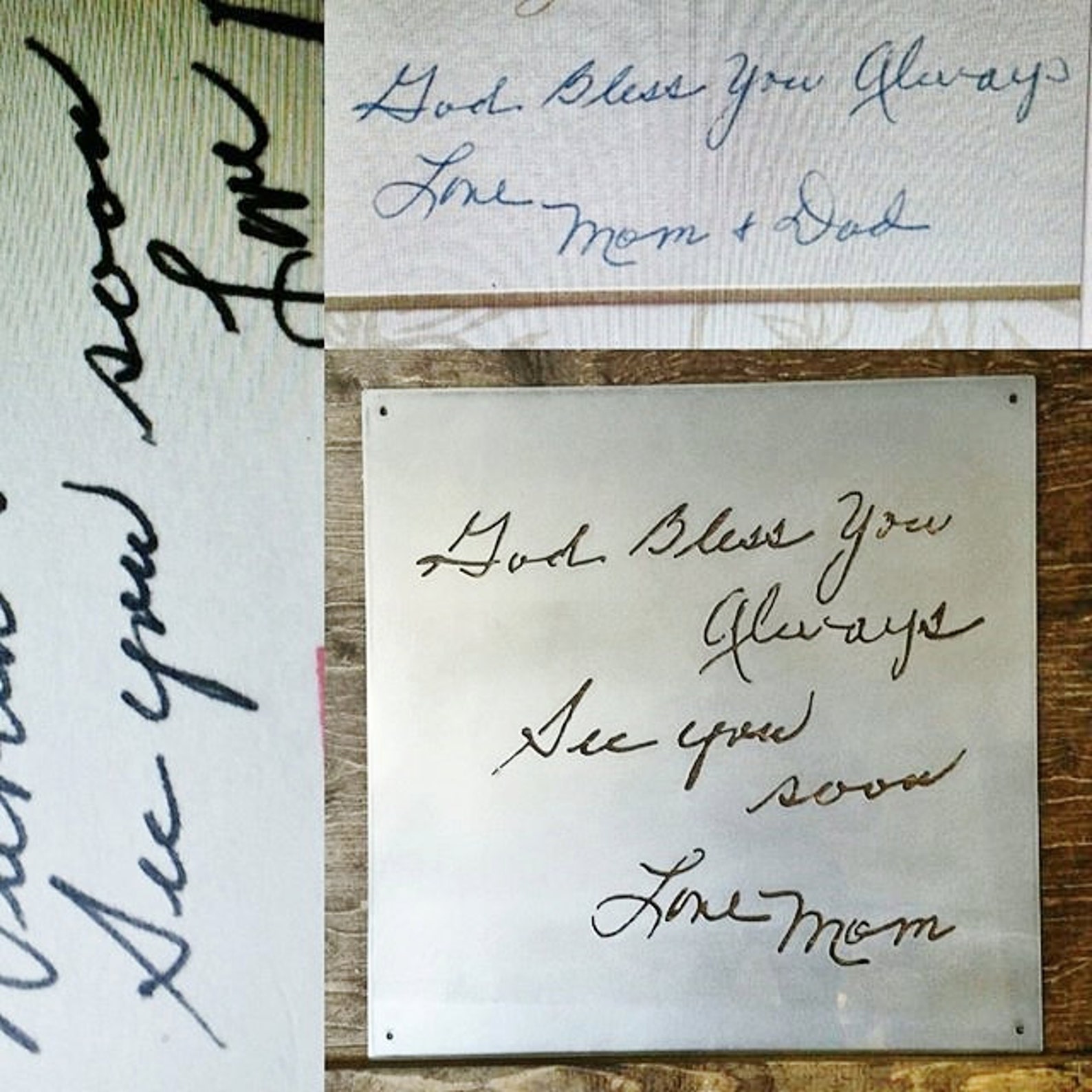 Custom Handwriting Quote Sign Personalized Handwritten Sign - Etsy