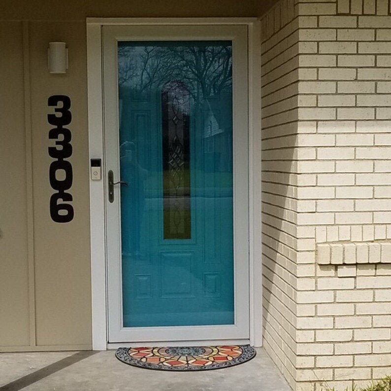 Vertical Metal Address Sign Powder Coated Outdoor House - Etsy