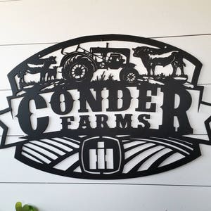 Row Crop Family Metal Farm Sign, Outdoor Farming Tractor Sign LMW-16-09 ...