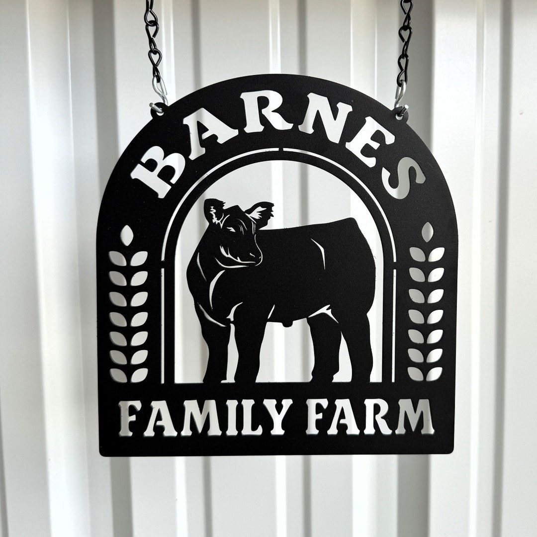 Personalized Metal Livestock Sign, Custom Barn Stall Decor - Etsy