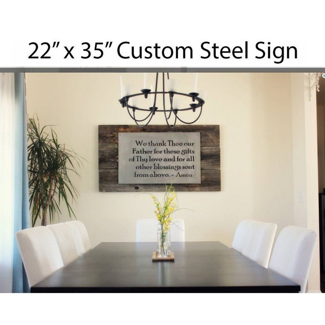 Custom Quote Metal Sign, Inspirational Personalized Sign, Steel Wall ...