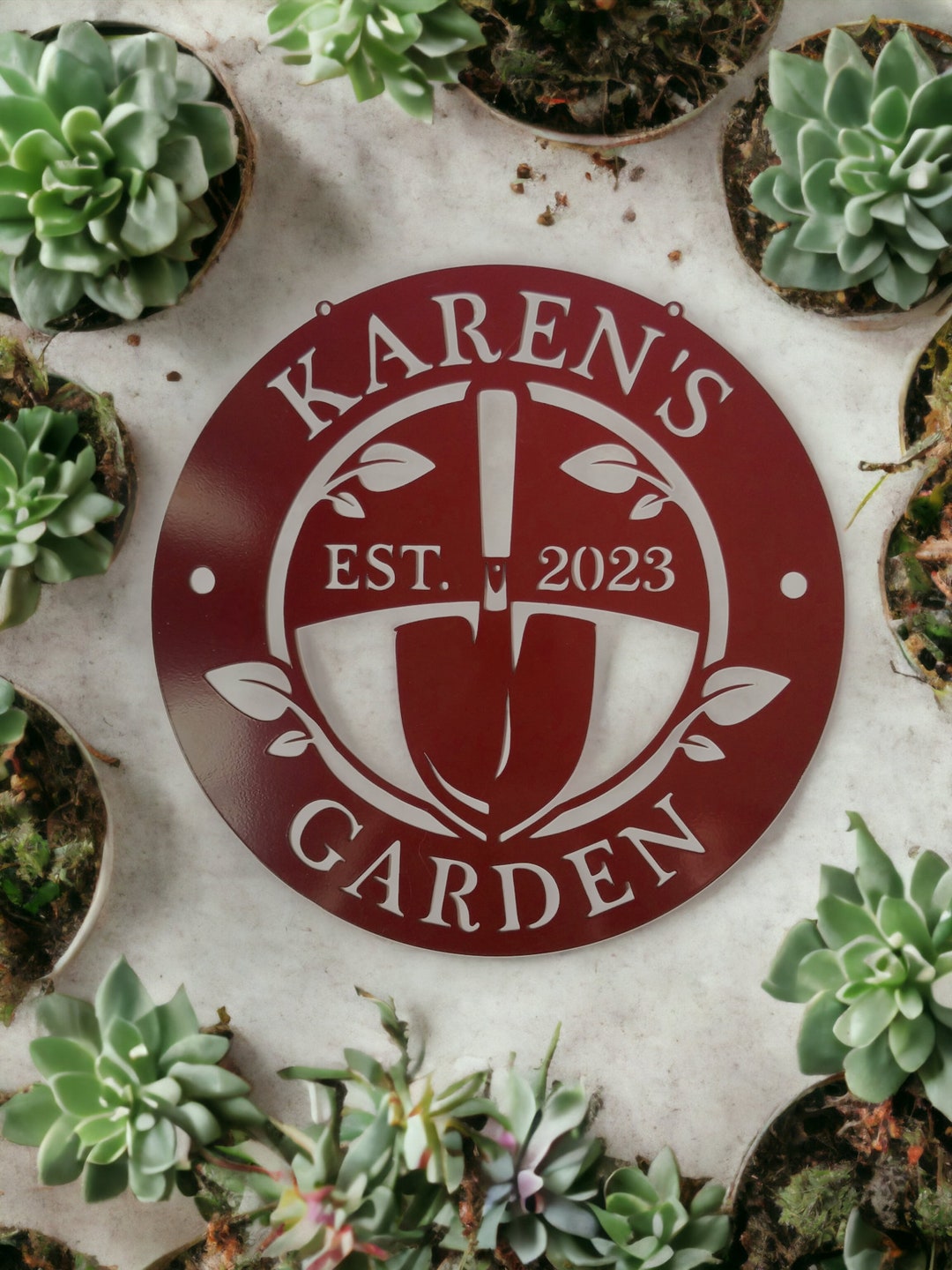 Custom Metal Garden Sign, Powder Coated Outdoor Garden Shed Signs - Etsy