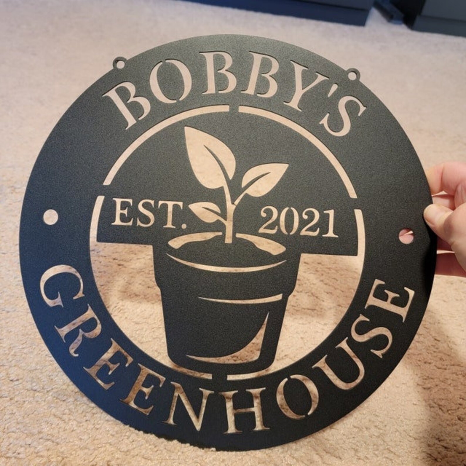 Custom Steel Greenhouse Sign, Personalized Metal Garden Gifts - Etsy
