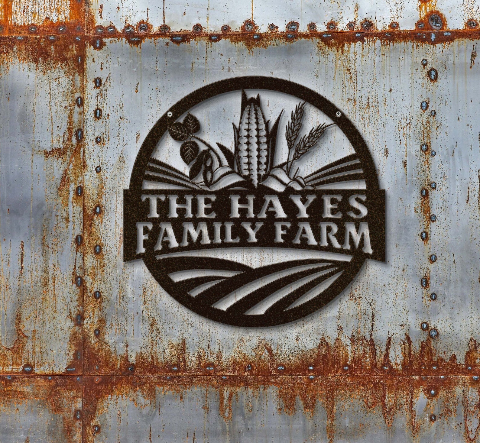 Custom Family Farm Sign Personalized Metal Vegetable Garden - Etsy