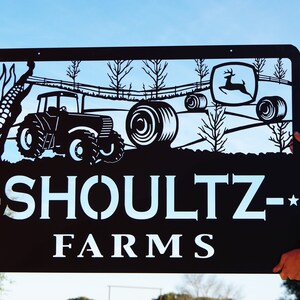 Custom Farm or Ranch Sign With Tractor, Corn and John Deere Sign - Etsy