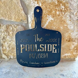 Custom Metal Pizza Oven Sign, Personalized Outdoor Kitchen Gift - Etsy