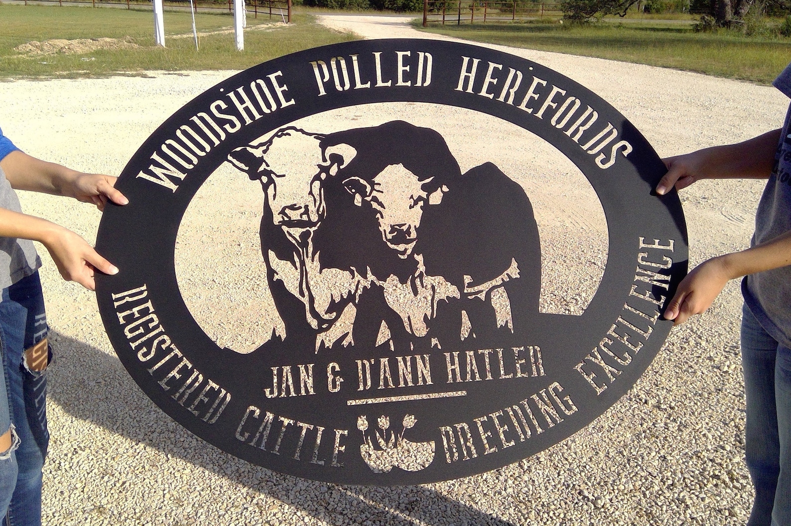 Custom Cattle Ranch Sign Cow Dog Steel Sign - Etsy