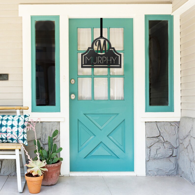 Timeless Design Family Sign Outdoor Monogram Sign Manly - Etsy