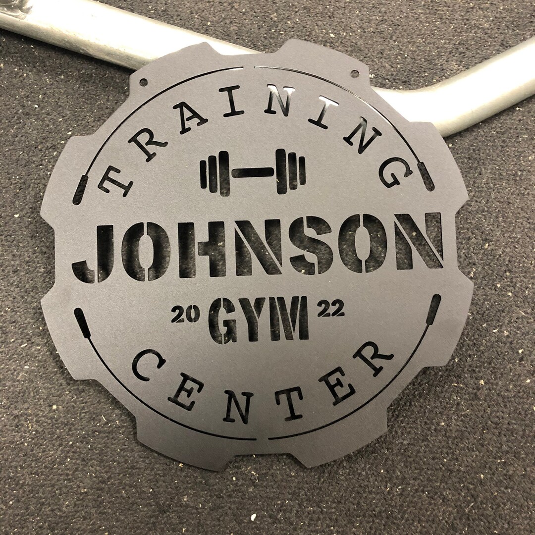 Customized Metal Training Center Sign, Home Gym Wall Art - Etsy