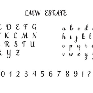 Custom Script Words, Estate Style Word Art - Etsy