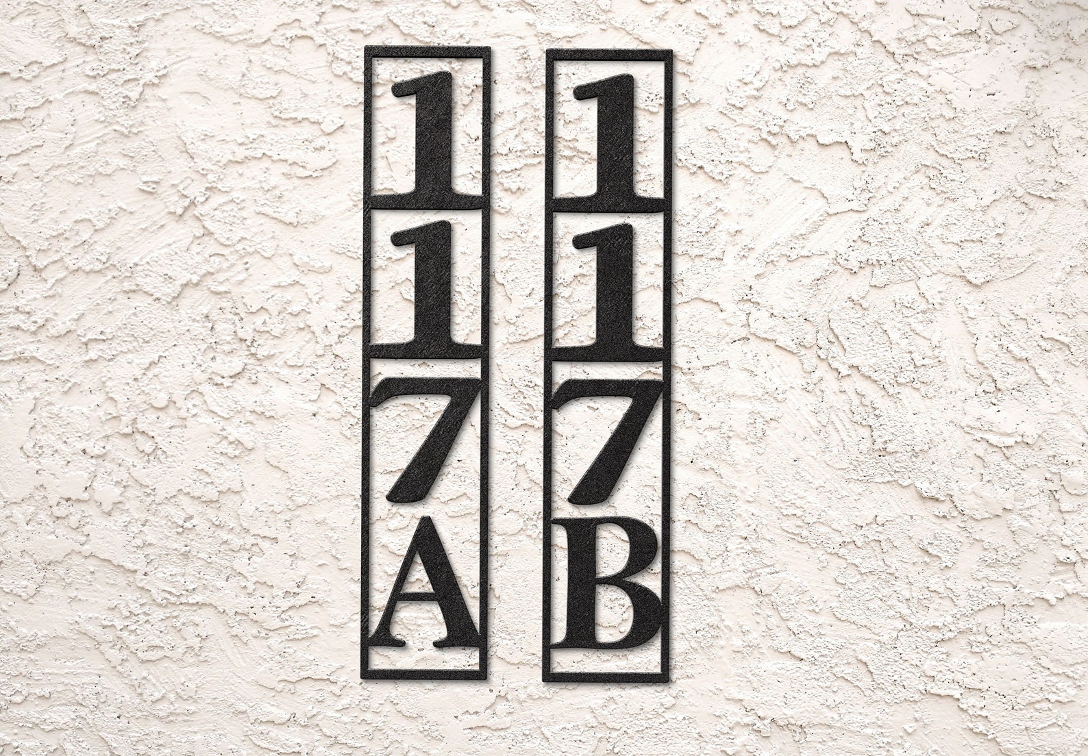 Vertical Metal Home Numbers, Heavy Duty House Address Sign - Etsy