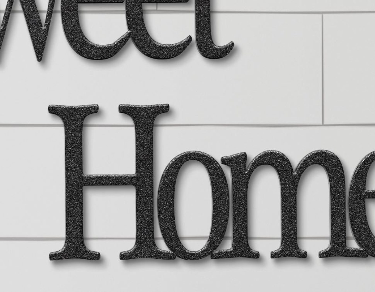 Home Sweet Home Metal Script Word Art | Etsy