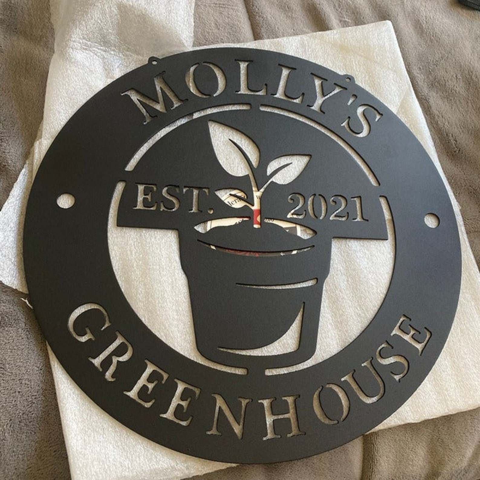 Custom Steel Greenhouse Sign, Personalized Metal Garden Gifts - Etsy
