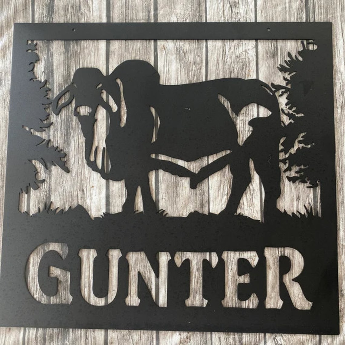Custom Metal Brahman Farm Sign Metal Farm Sign - Etsy