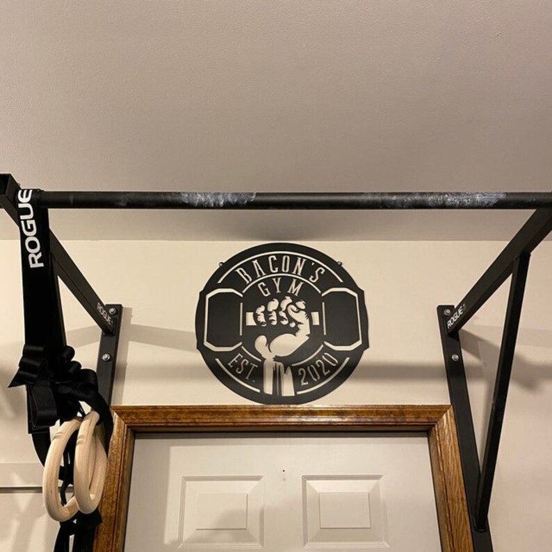 Custom Metal Gym Sign Workout Room Wall Art | Etsy