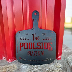 Custom Metal Pizza Oven Sign, Personalized Outdoor Kitchen Gift - Etsy