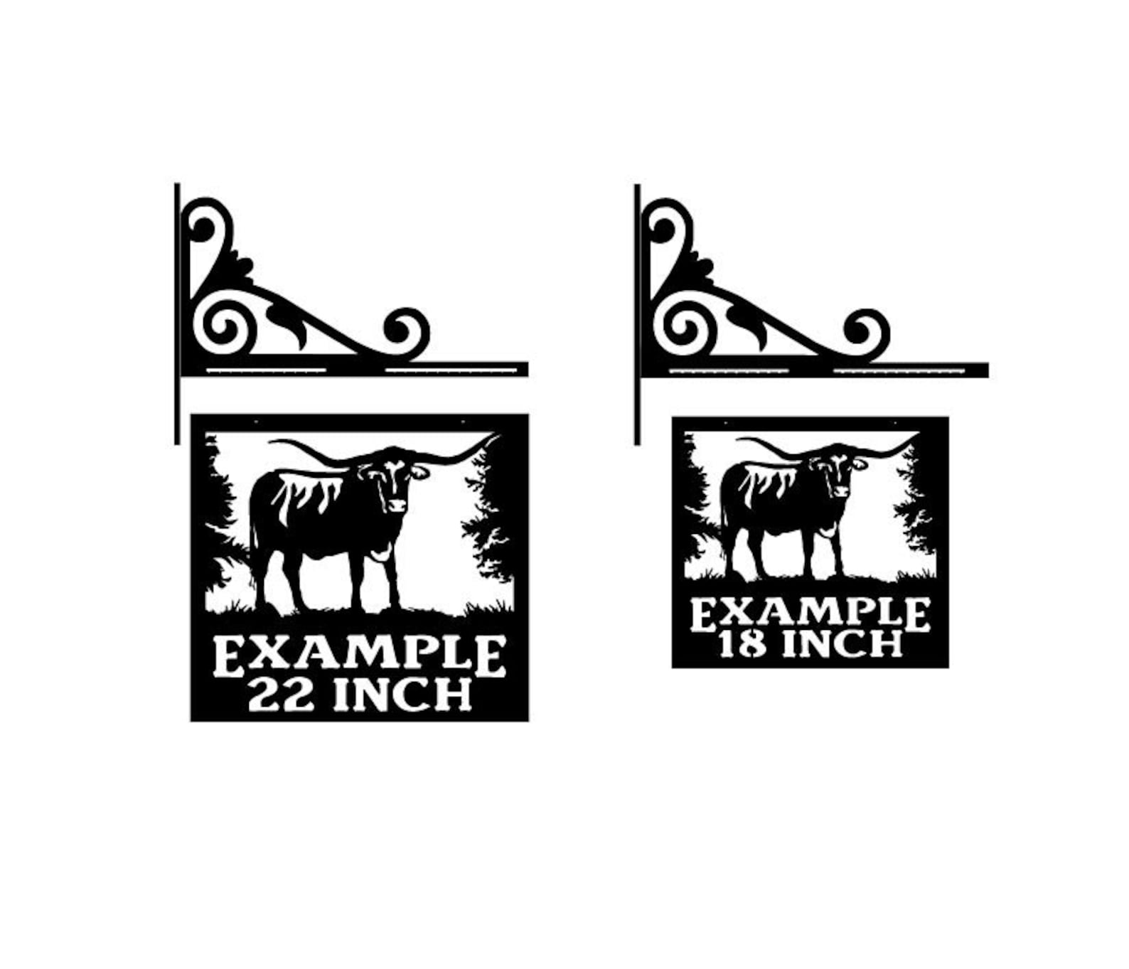 Hanging Sign Bracket for 18" to 22" Custom Sign - Etsy