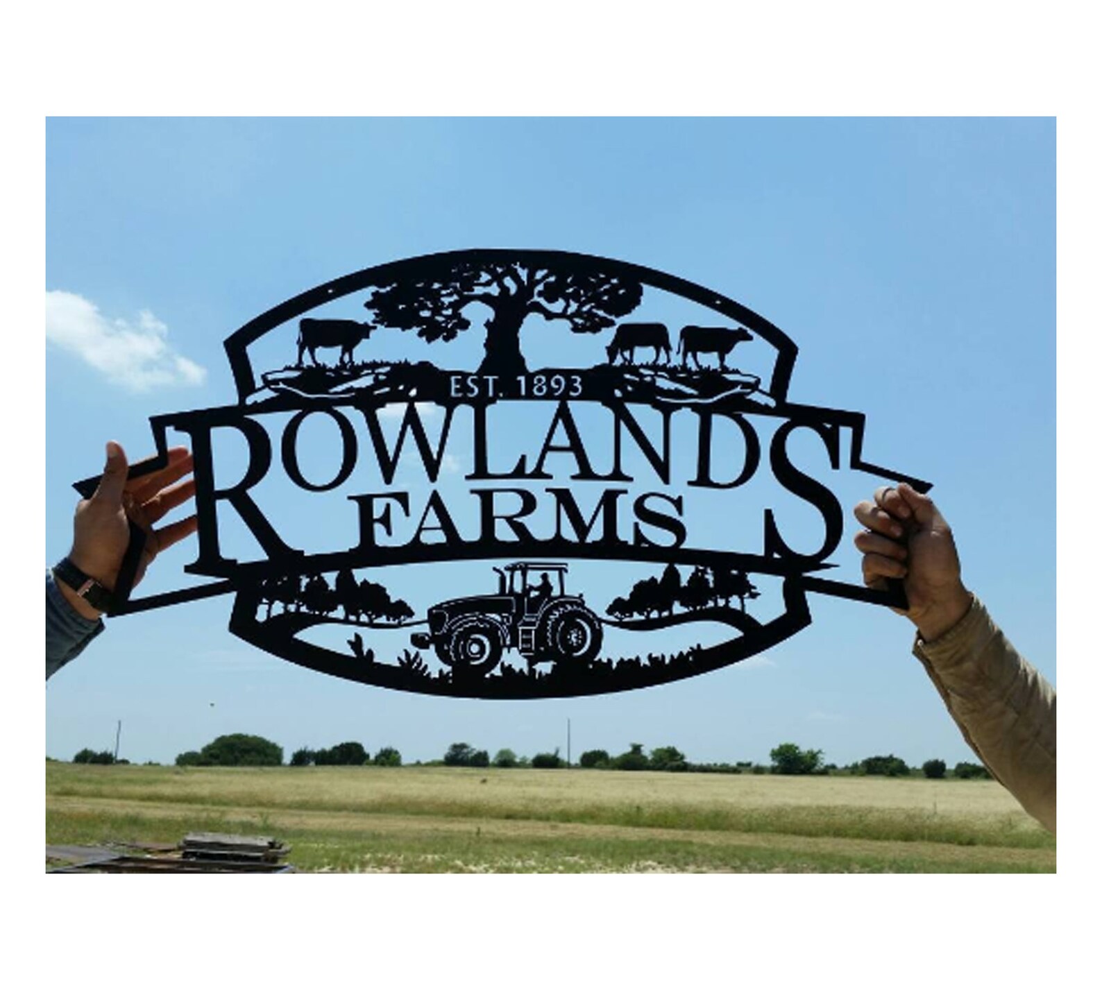 Modern Farming Tractor Steel Sign LMW-16-13 - Etsy