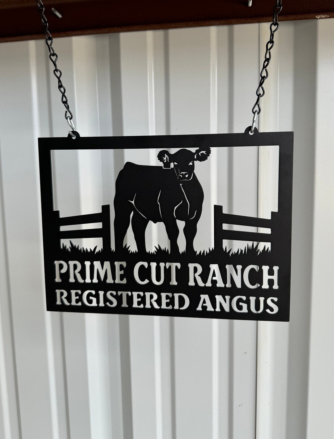 Custom Metal Farm Sign - Personalized Outdoor Ranch Decor With Your ...