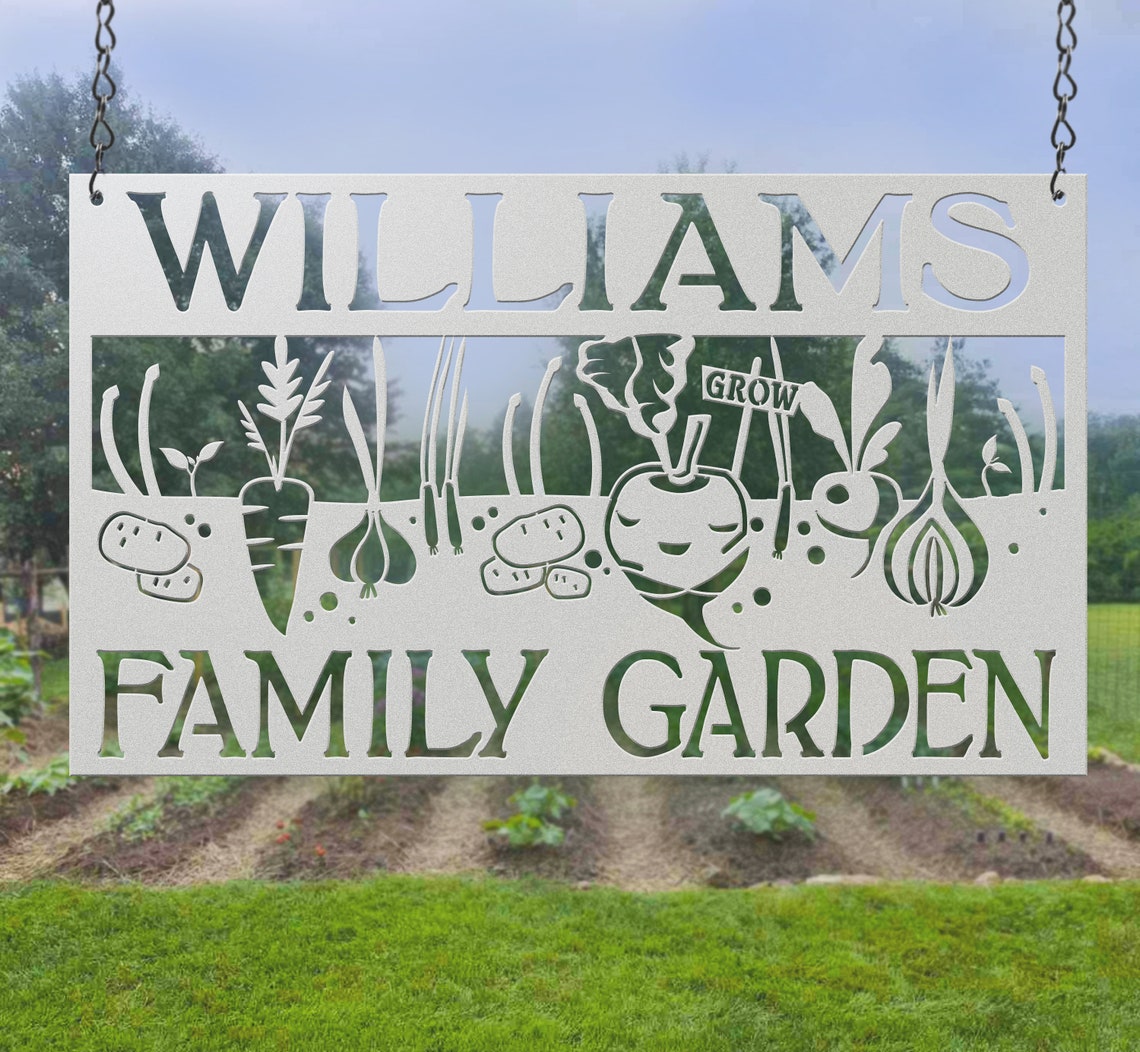 Custom Hanging Vegetable Garden Sign - Etsy