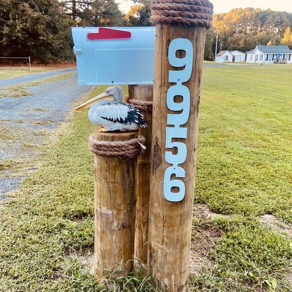 Bold High Visibility Post Vertical Home Address Sign 6 Inch | Etsy