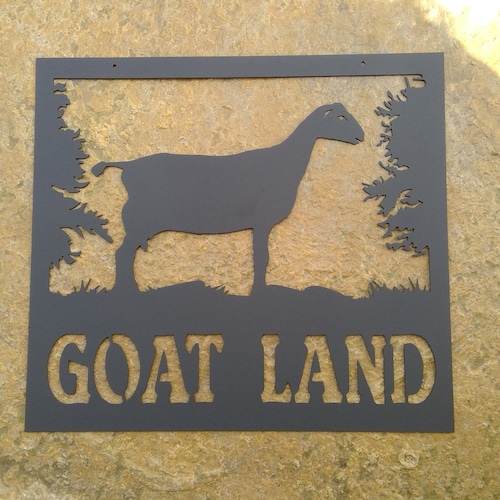 Goat Farm Sign Goat Ranch Metal Sign Custom Goat Sign Goat - Etsy