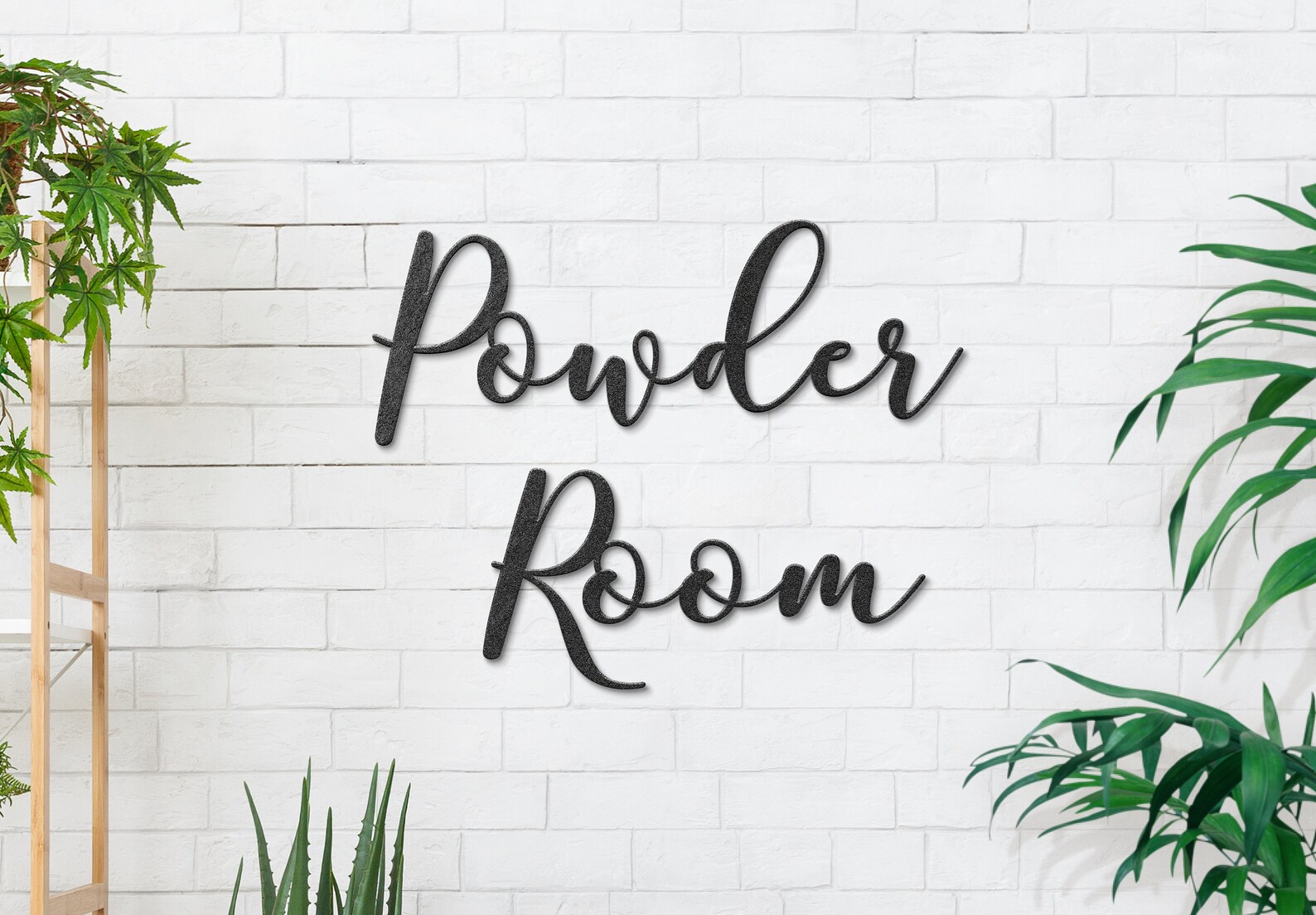 Powder Room Metal Wall Signs Guest Bath Decoration - Etsy