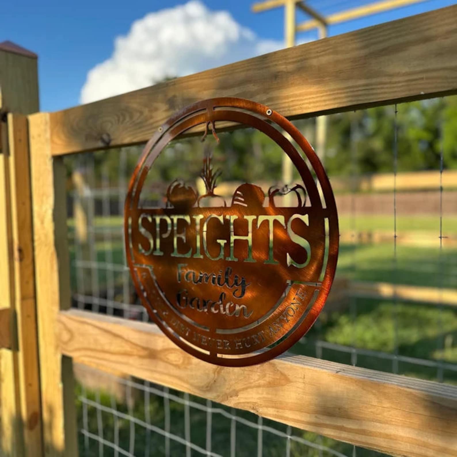 Custom Vegetable Garden Sign, Metal Vegetable Stand Signs, Mothers Day ...