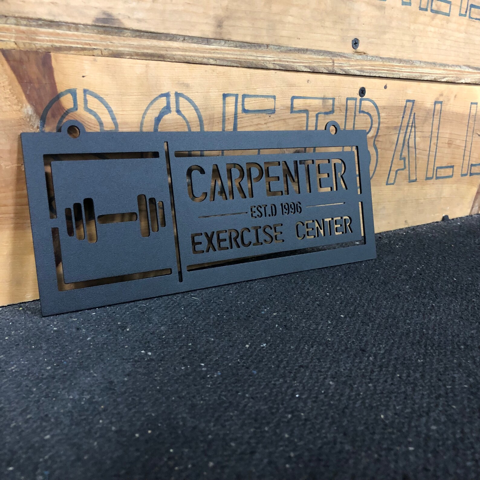 Custom Metal Gym Sign, Exercise Center Metal Name Plaque - Etsy