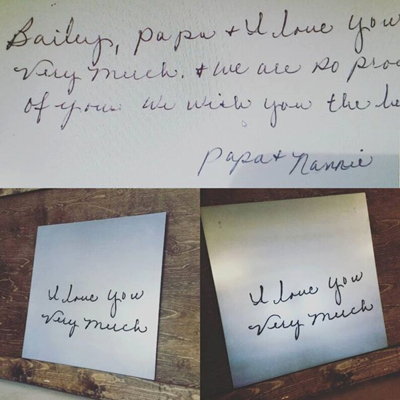 Custom Handwriting Quote Sign Personalized Handwritten Sign - Etsy