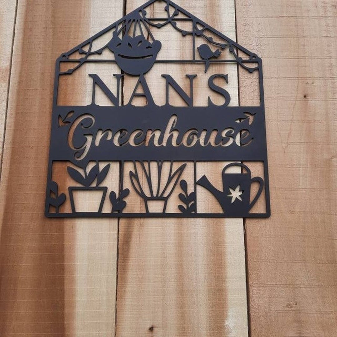 Personalized Greenhouse Sign, Custom Metal Gardener Gift - Etsy
