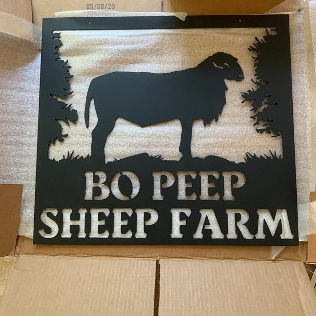 Katahdin Sheep Metal Farm Sign - Etsy
