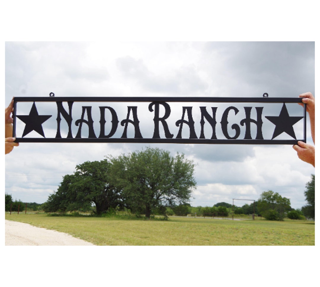 Custom Steel Star Sign Name of Ranch/ Farm - Etsy