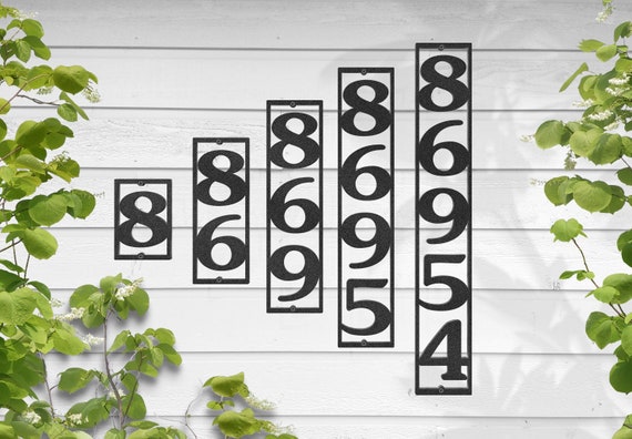 Vertical Metal Home Numbers Heavy Duty House Address Sign - Etsy